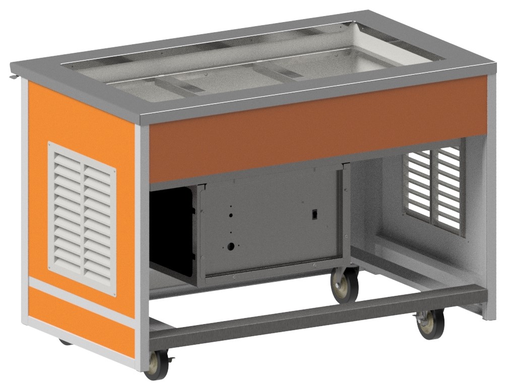 ATLAS | BLC-RM – REFRIGERATED COLD PAN UNITS (3" Recessed Top; NSF-7)